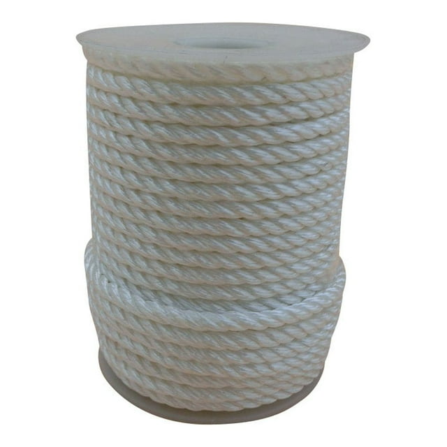 Sea-Dog 301110600WH Twisted Nylon Rope Spool - 3/8" x 600', White ...