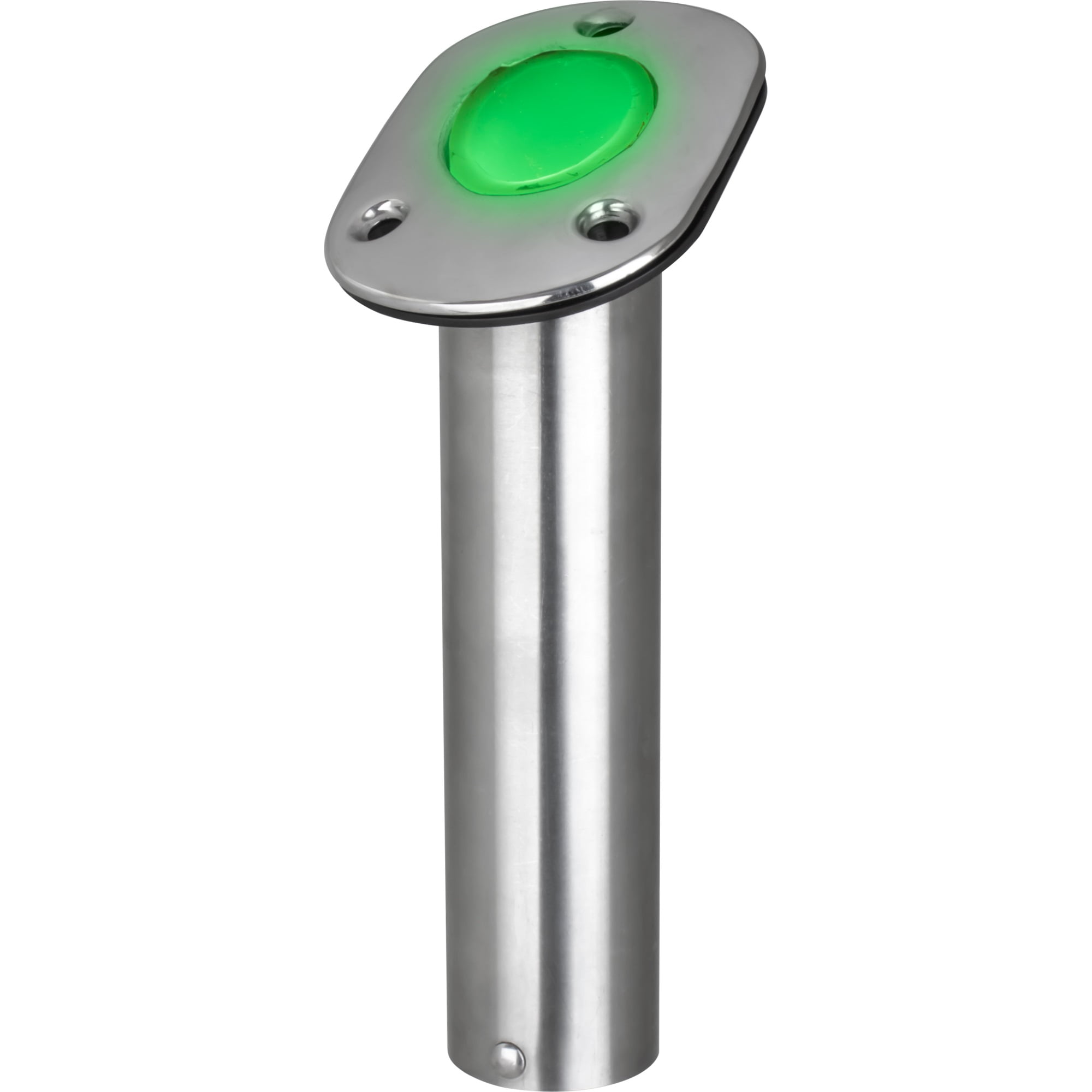 Sea-Dog 325181 Stainless Steel Stamped Flush Rod Holder & Cap with LED ...