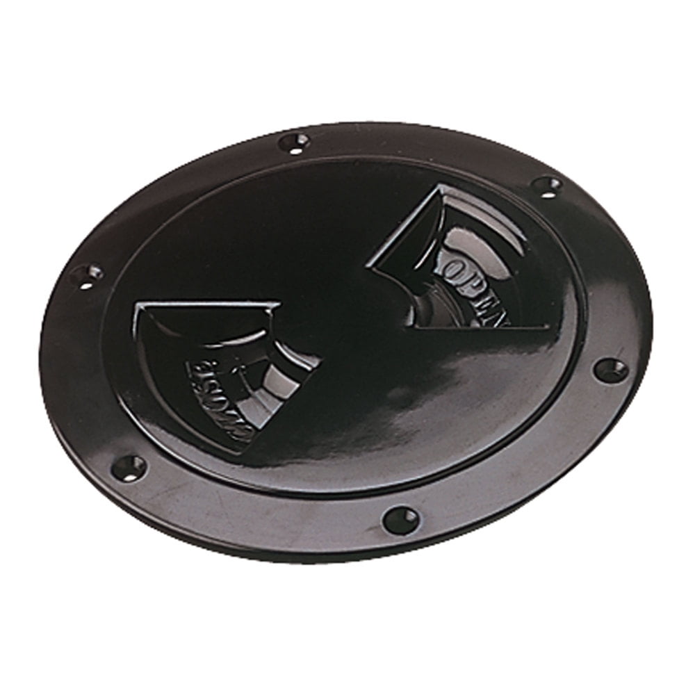 Sea-Dog 337145-1 Screw Out Deck Plate- 4-7/16", Black - Walmart.com