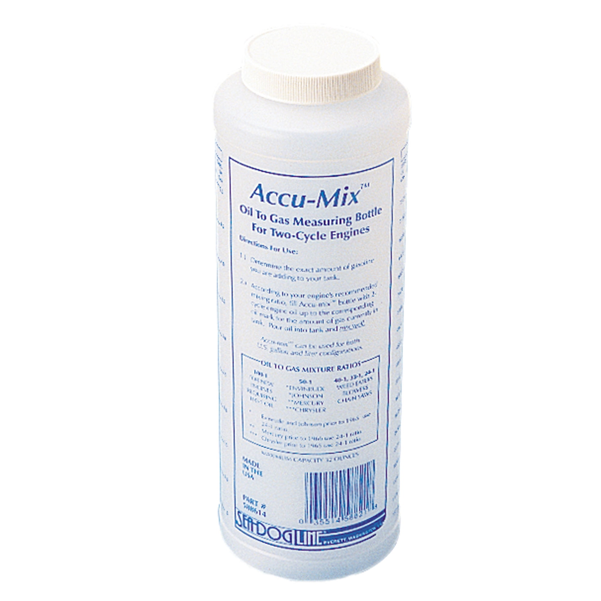 Sea-Dog 588614 Accu-Mix Oil-to-Gas Measuring Bottle - 32 oz. - Walmart.com