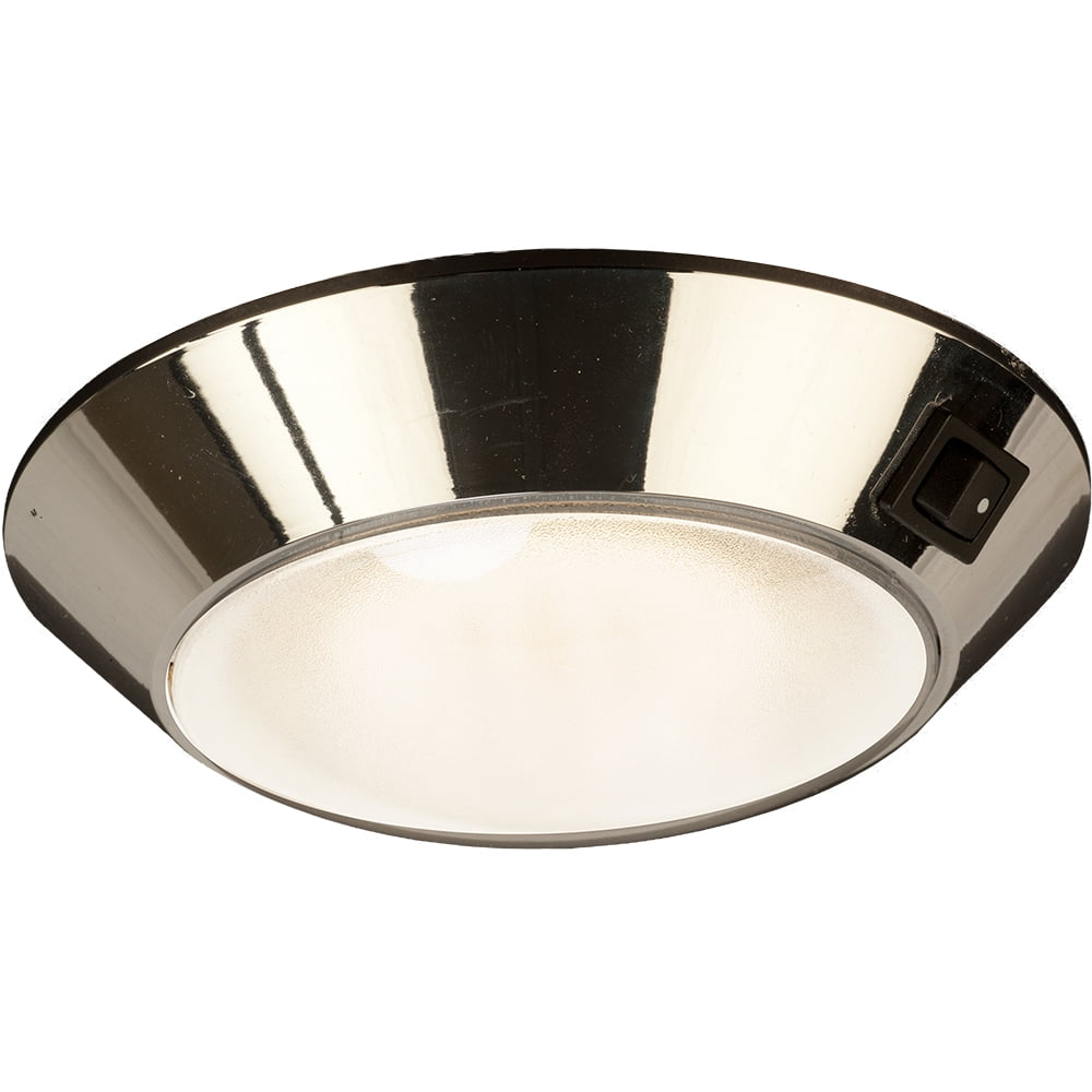 Sea-Dog Chrome Plastic LED Dome Light 4" Day/Night - Clear/Red Bulb ...