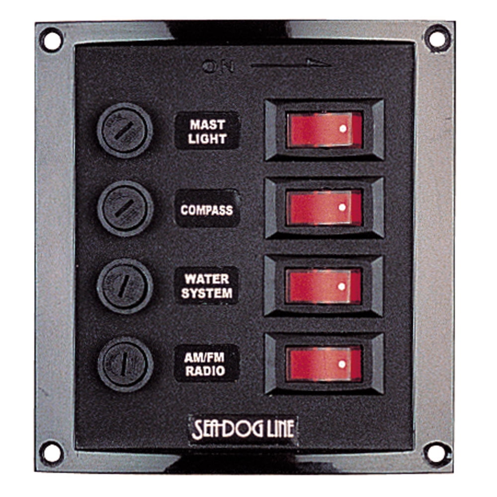 Sea Dog Vertical 4 Gang Rocker Switch Panel - Walmart.com
