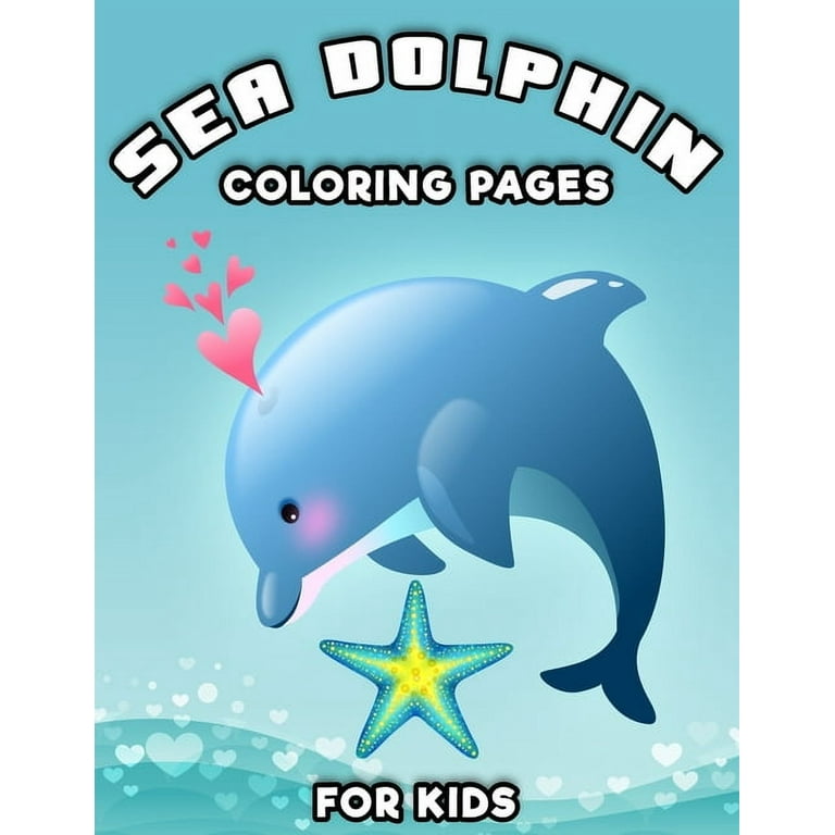 pink dolphin coloring book