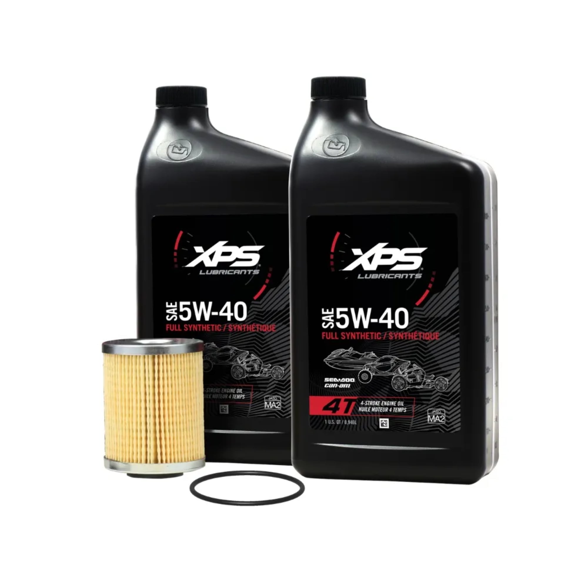 BRP Can-Am Sea-Doo OEM 4T 5W-40 Full Synthetic Oil Change Kit, 9779250 ...