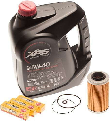 Sea Doo Oil Change Kit W/Filter O Rings & Spark Plugs 4-Tec GTI GTX RXP ...