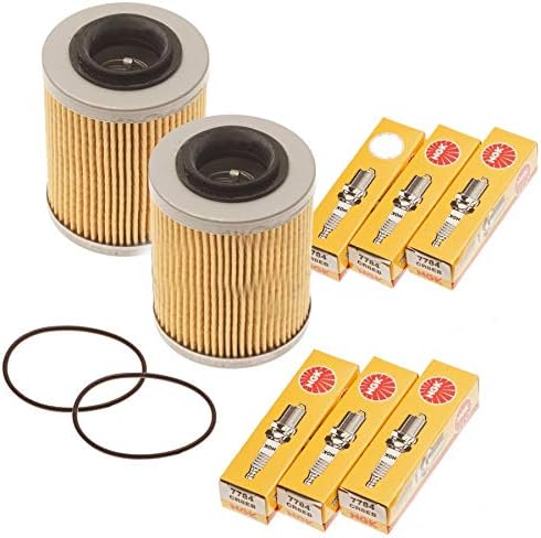 Sea Doo Spark 900 Oil Filter W/O-Ring & NGK Spark Plugs 420956123 CR8EB ...