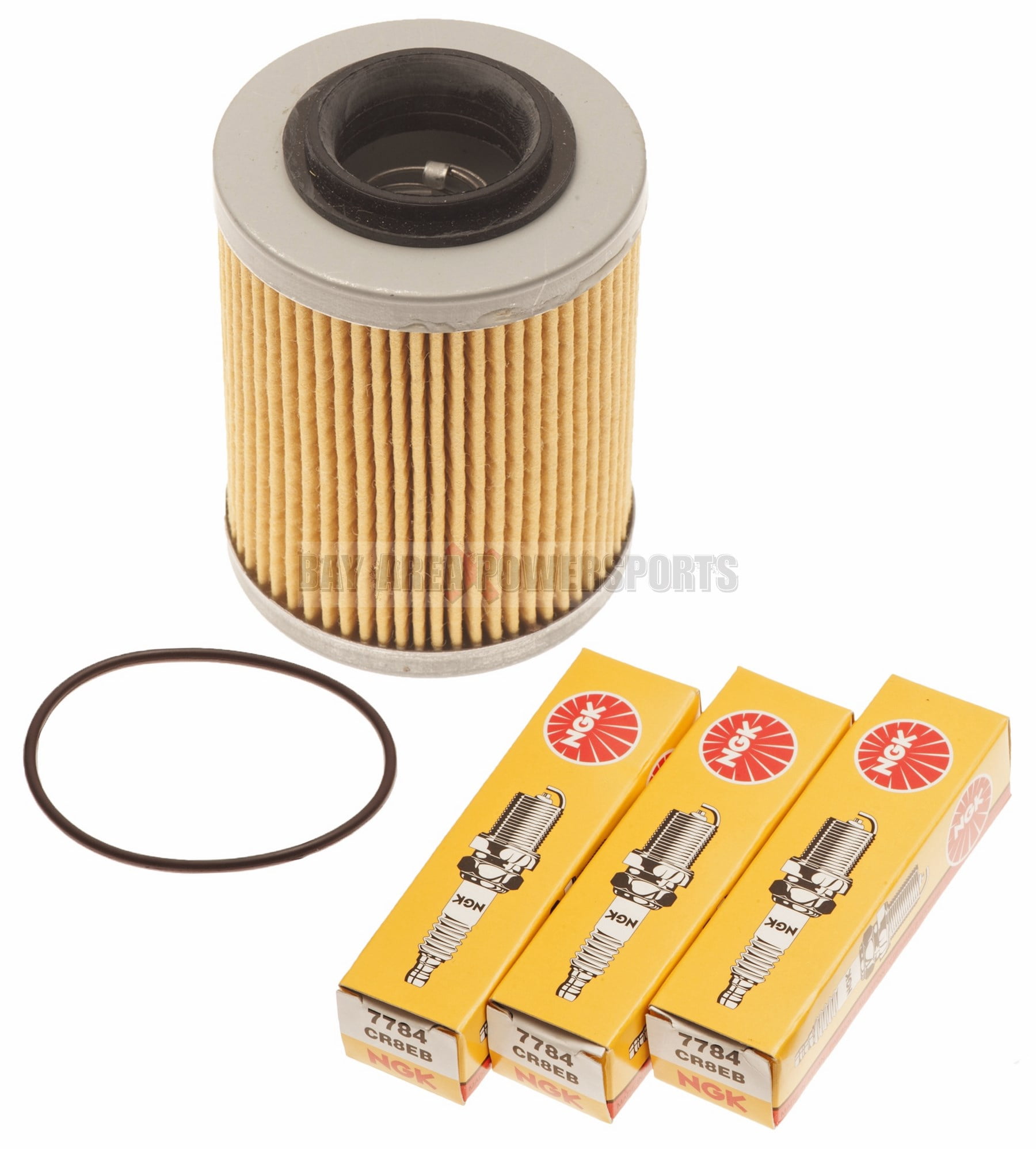 Sea Doo Spark Oil Filter & NGK Spark Plugs Kit for All Models, GTI, GTS ...