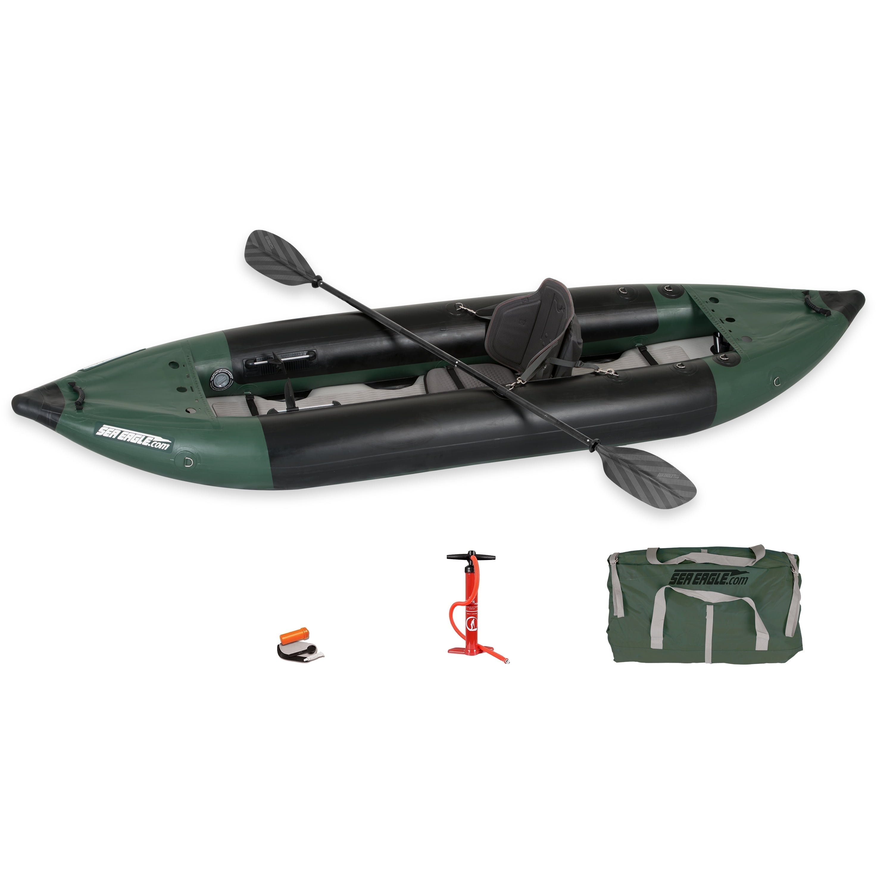 Sea Eagle 350FX Inflatable Explorer 1 Person 11’6” Fishing Kayak ...