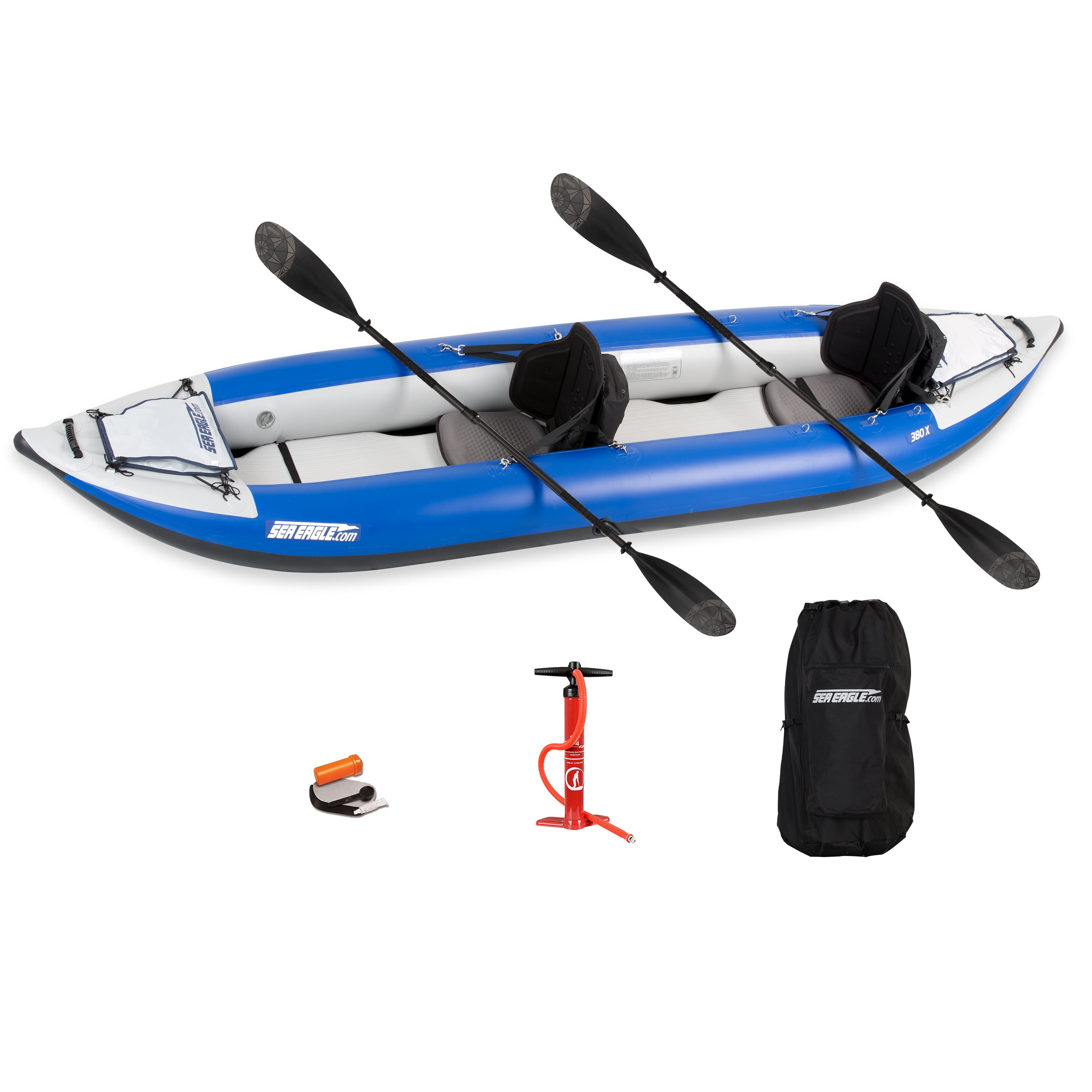 Sea Eagle 380X 12'6" Explorer Inflatable Kayak- Fishing, Touring ...