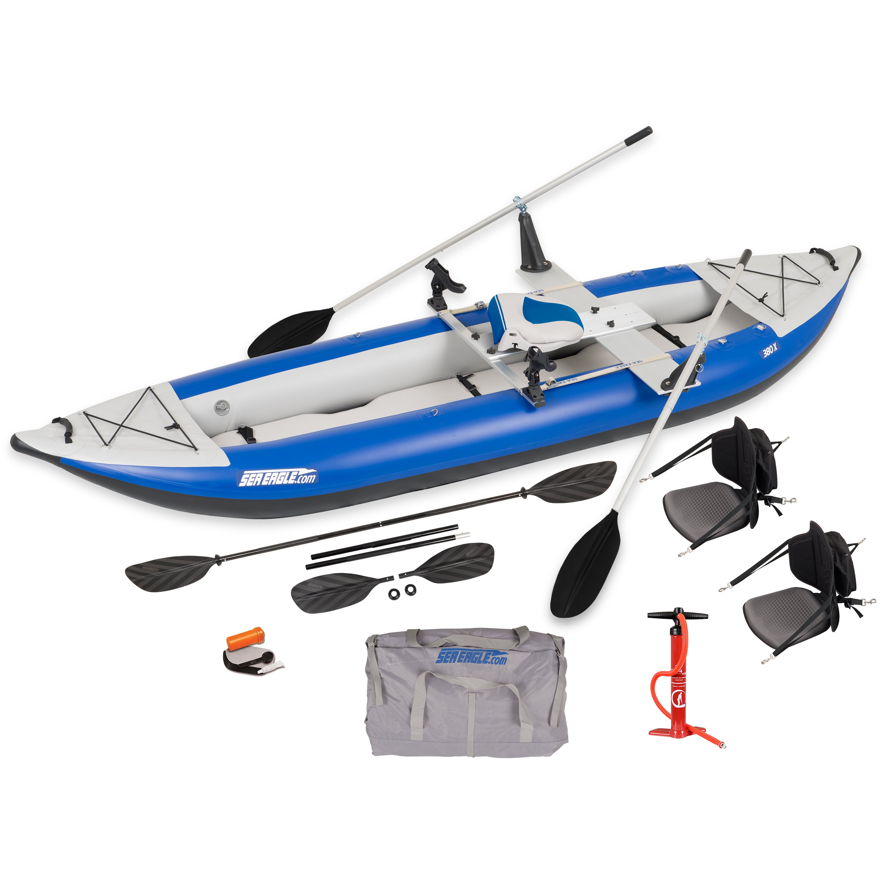 Sea Eagle 380X 12'6" Explorer Inflatable Kayak- Fishing, Touring ...
