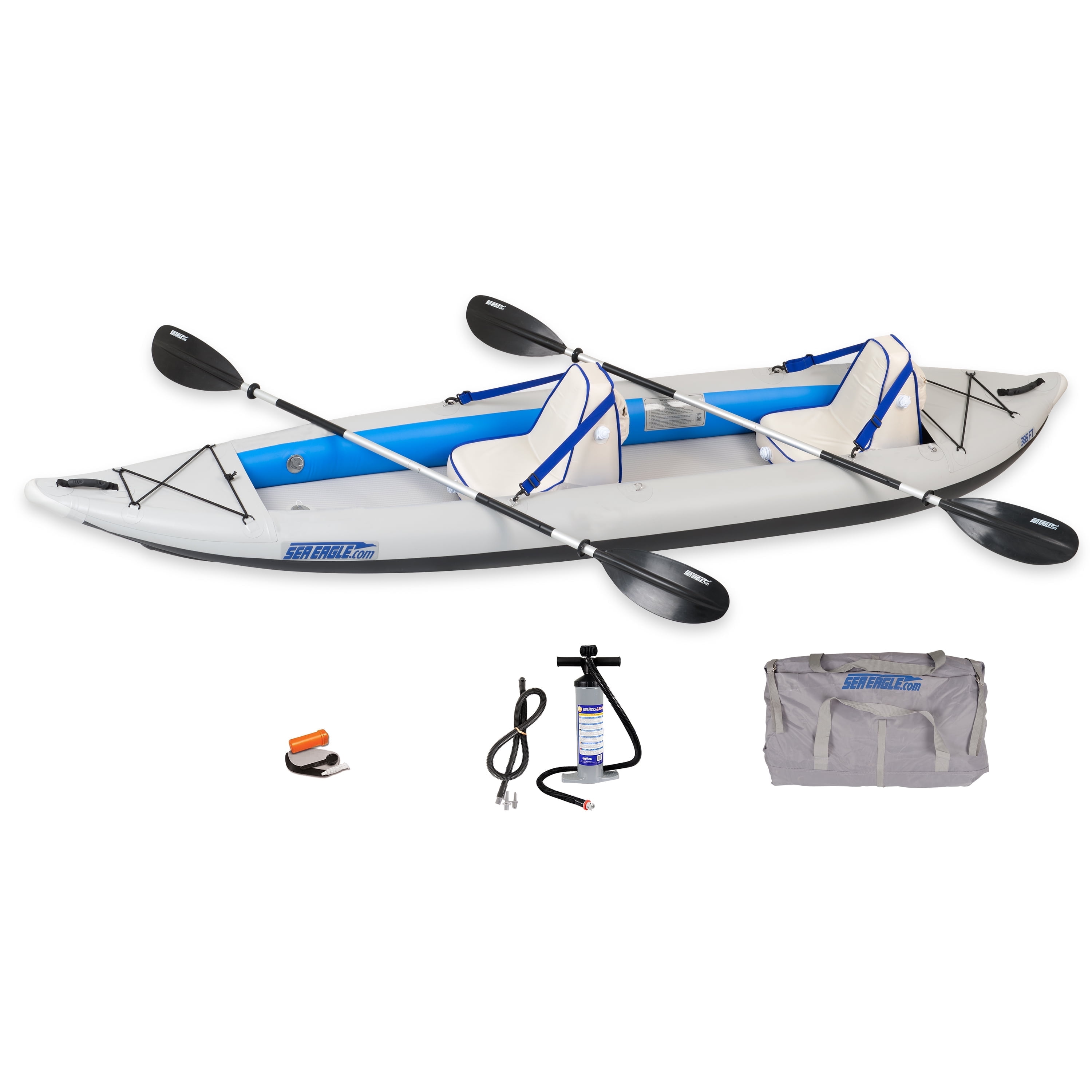Sea Eagle 385FT Fasttrack Inflatable 12'6" 1-3 Person Touring Kayak ...