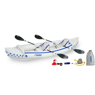 Intex Challenger K1 1-Person Inflatable Sporty Kayak + Oars And Pump ...