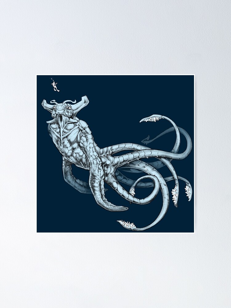 Sea Emperor Transparent Canvas Poster Decor Landscape Office Room Decor ...