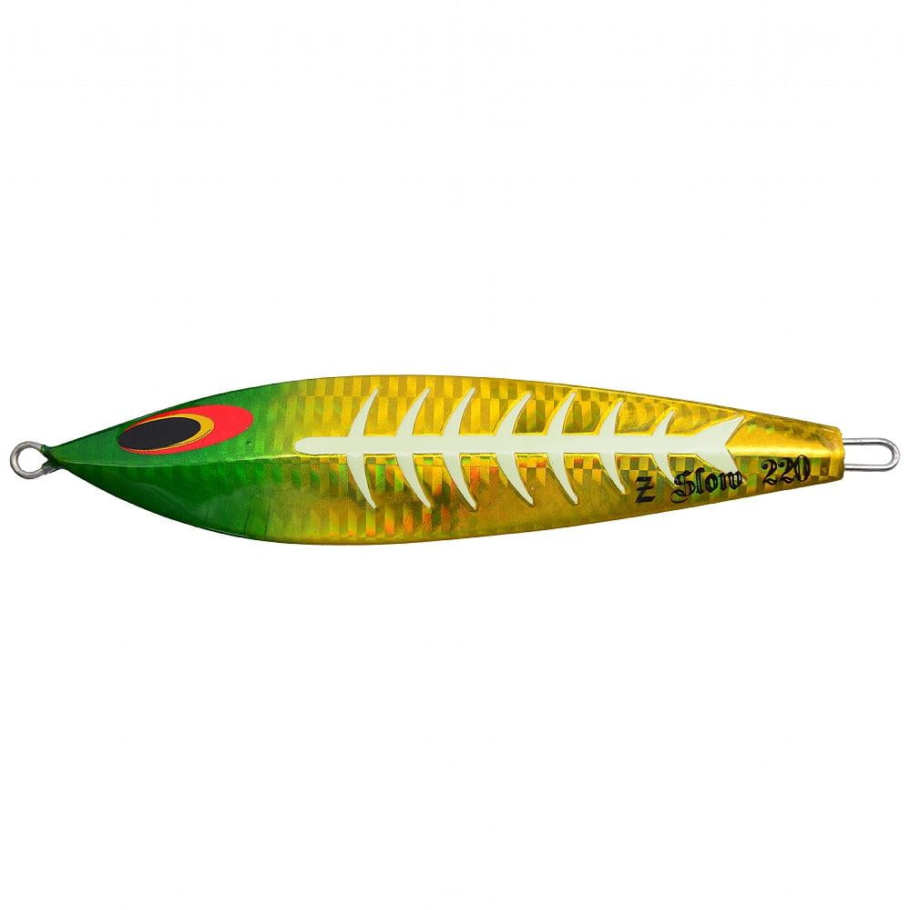 Sea Falcon Z Slow Jig Gold Lightning Green, 90G Jigs - Walmart.com