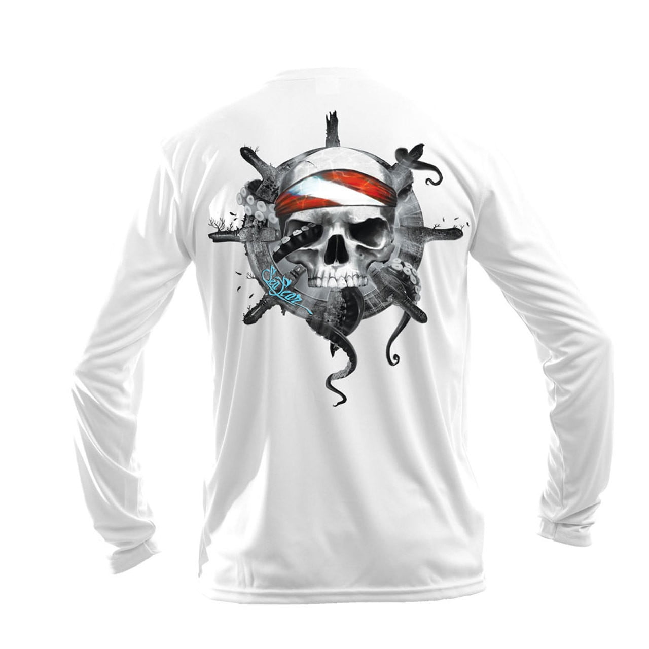 Sea Fear Men's 50+ UPF Long Sleeve Rash Guard Scuba Diving, Snorkeling ...