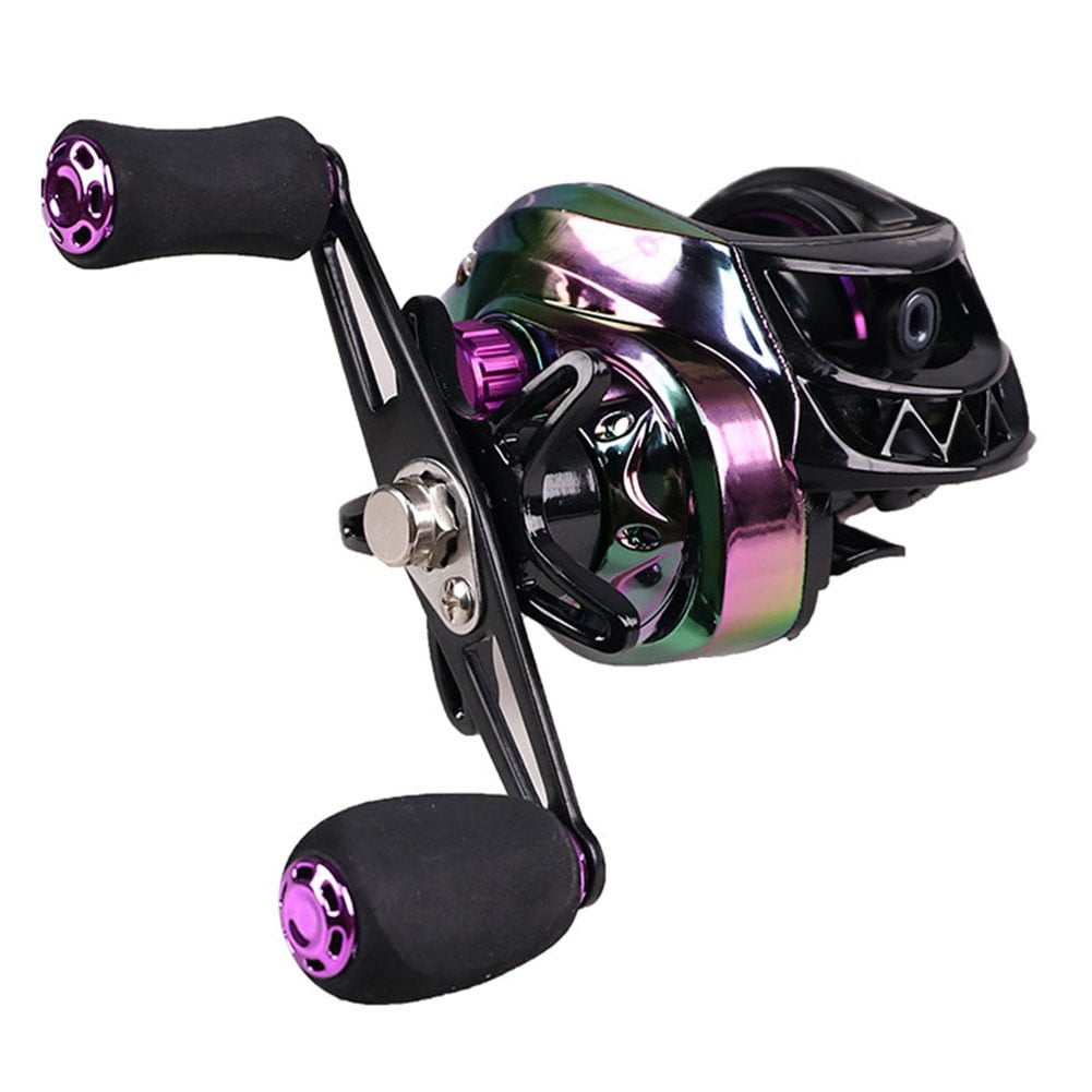 Sea Fishing Reel Baitcasting Fishing For Rainbow Color Speed Ratio 7.2 ...