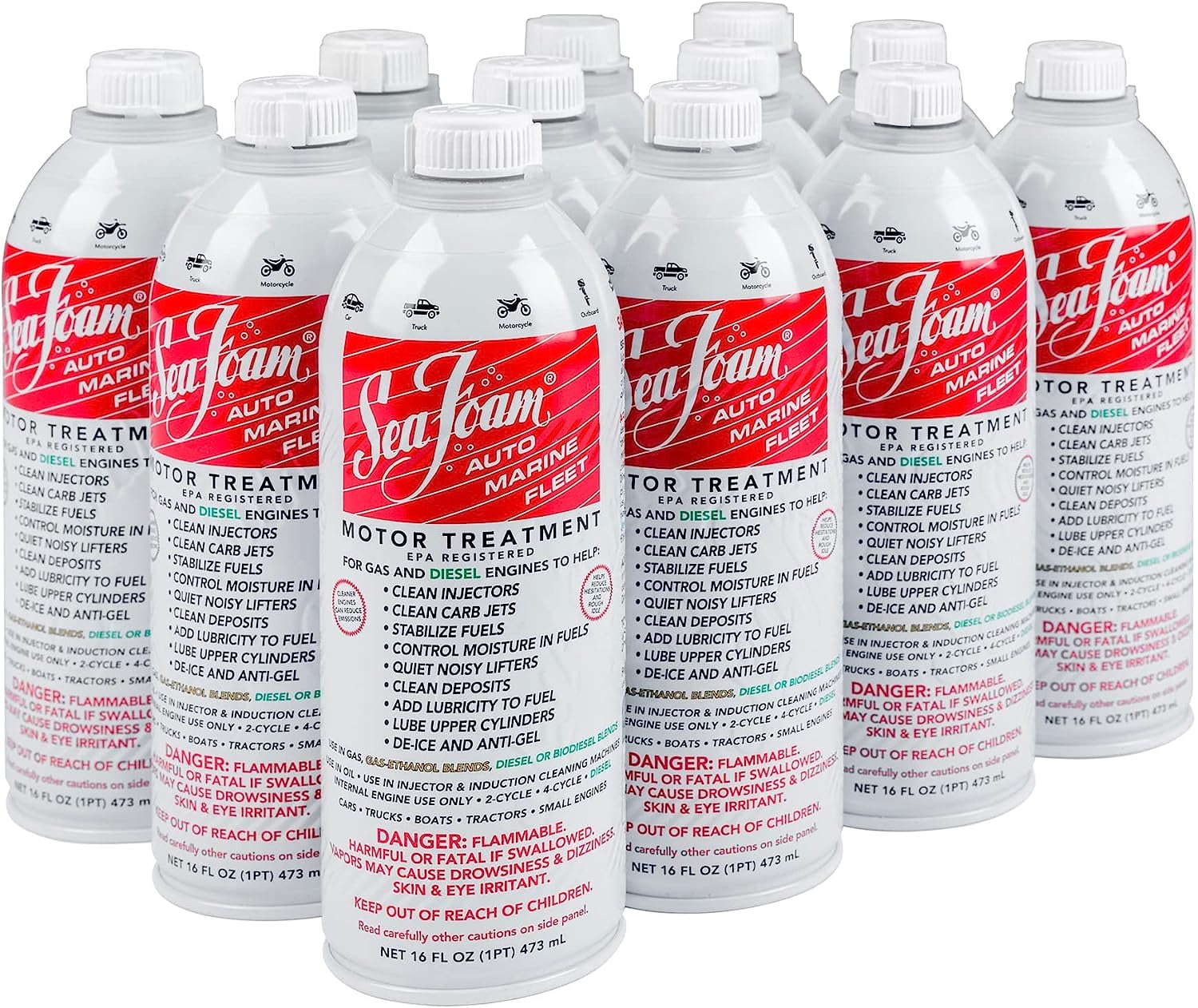 Sea Foam SF16 Motor Treatment, Automotive Additives, 16 fl oz, 12 Pack ...