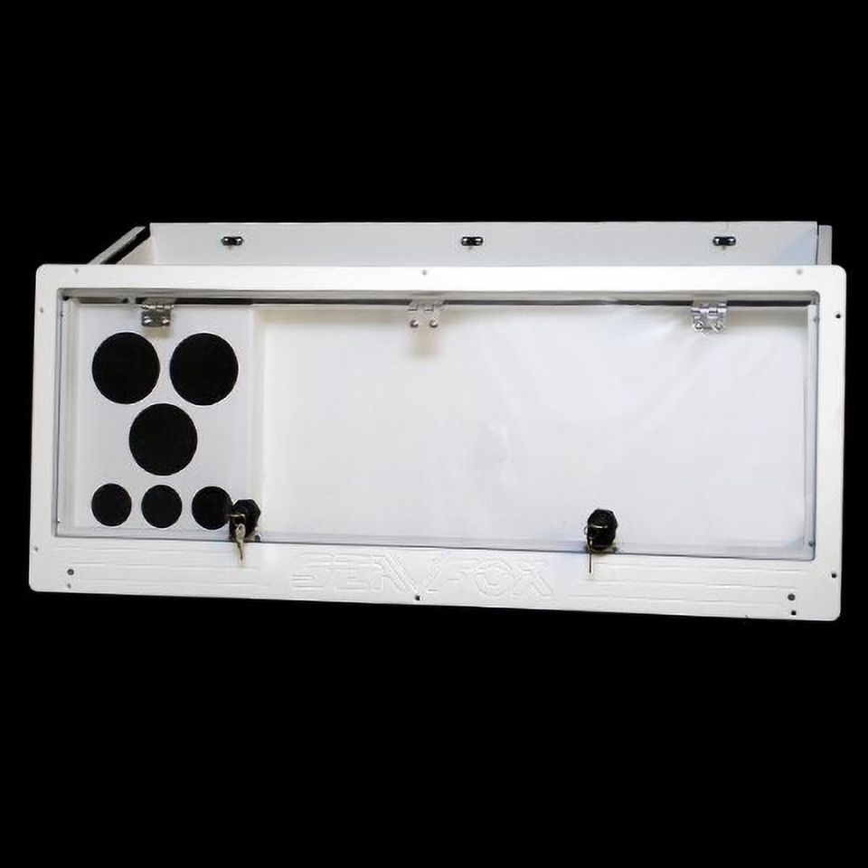 Sea Fox Boat Blank Panel | Gauge Cutouts White Aluminum - Walmart.com