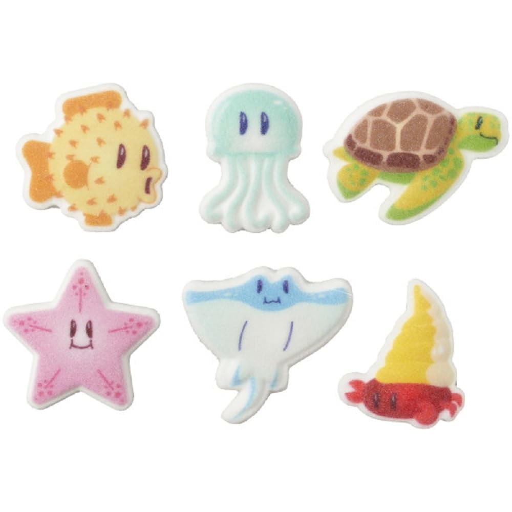 Sea Friends - Hermit Crab, Starfish, Pufferfish, Stingray, and ...