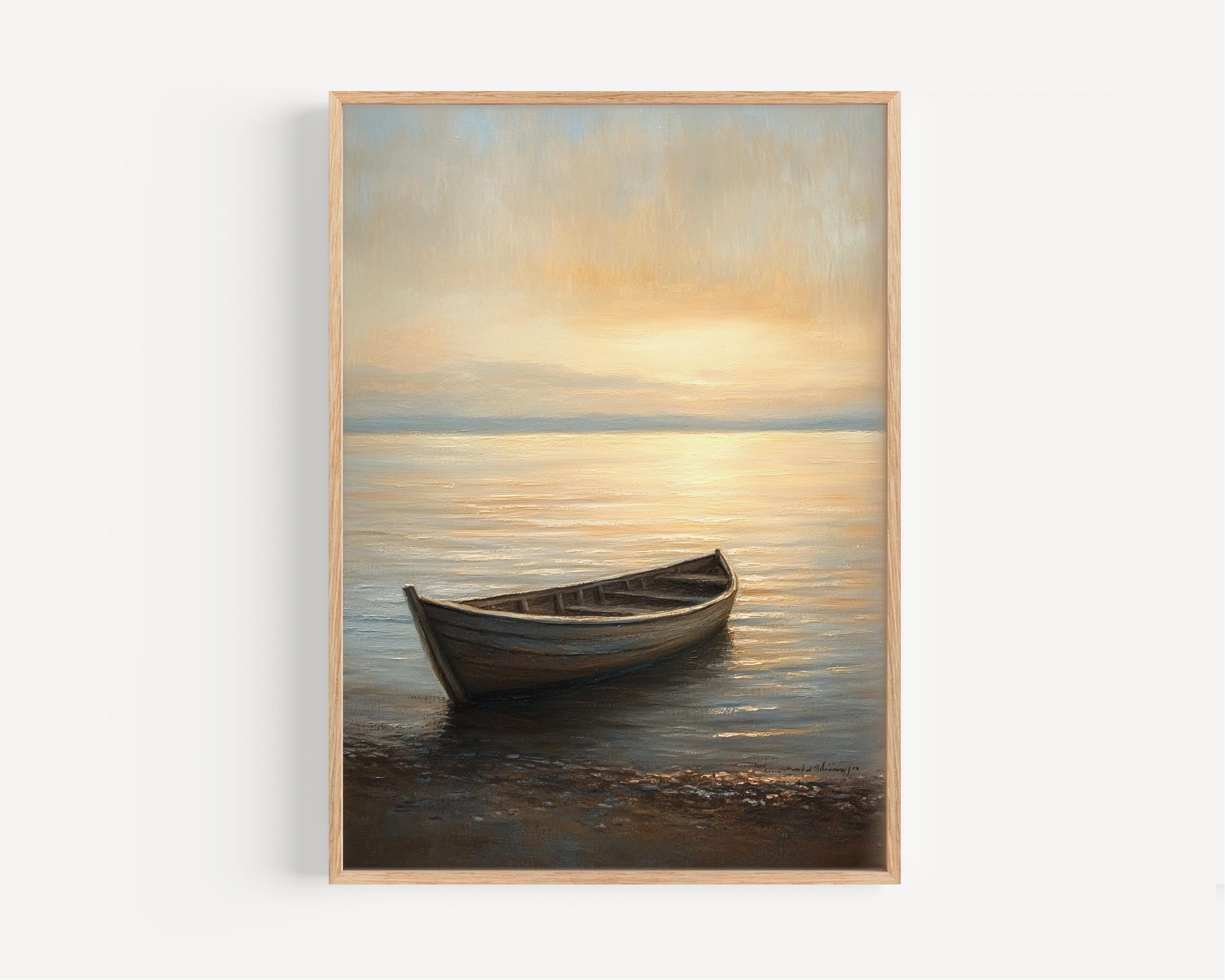 Sea Of Galilee Boat, Jesus And Disciples Fishing, Biblical, Rustic Boho ...