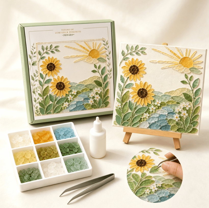 Sea Glass Art Making Kit, DIY Sea Glass Art Kit, Premium Craft ...