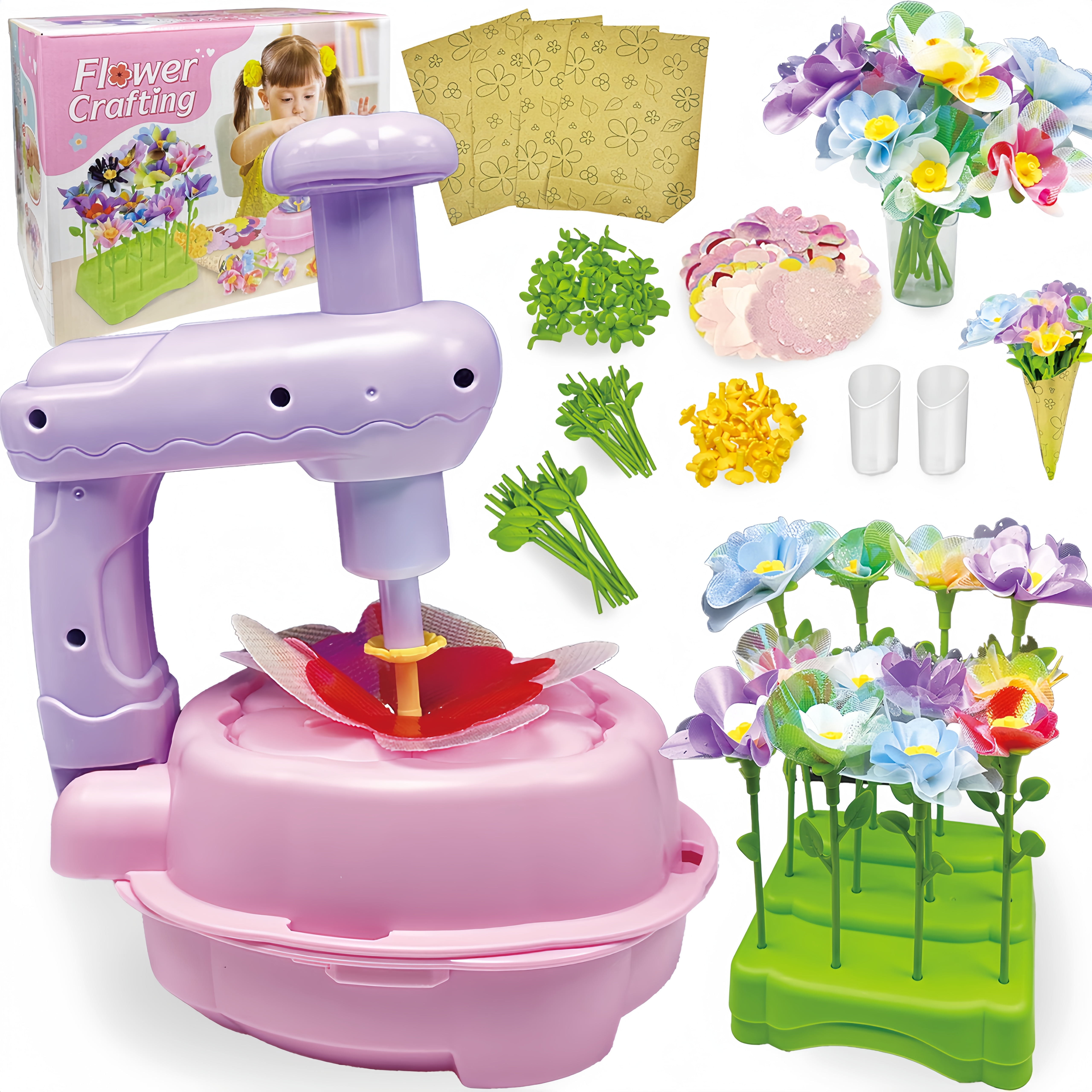 Flower Crafting Flower Bouquet Fabric Flower Making Kit - Walmart.com