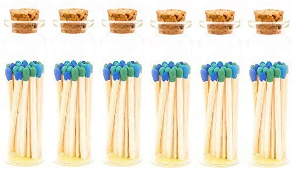 Sea Glass Blend Decorative Matches, 120 Small Premium Wooden Matches ...