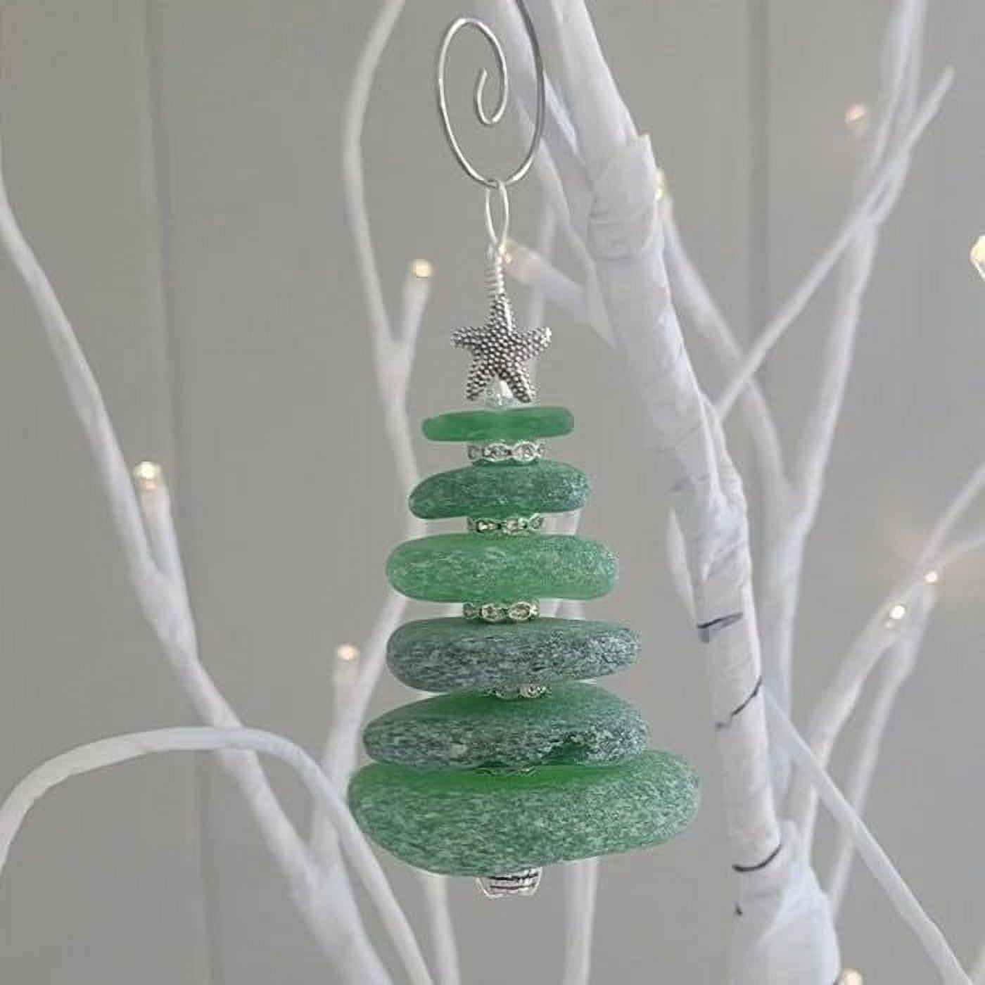 Sea Glass Christmas Tree Ornament, Sea Glass Christmas Ornament, Sea ...