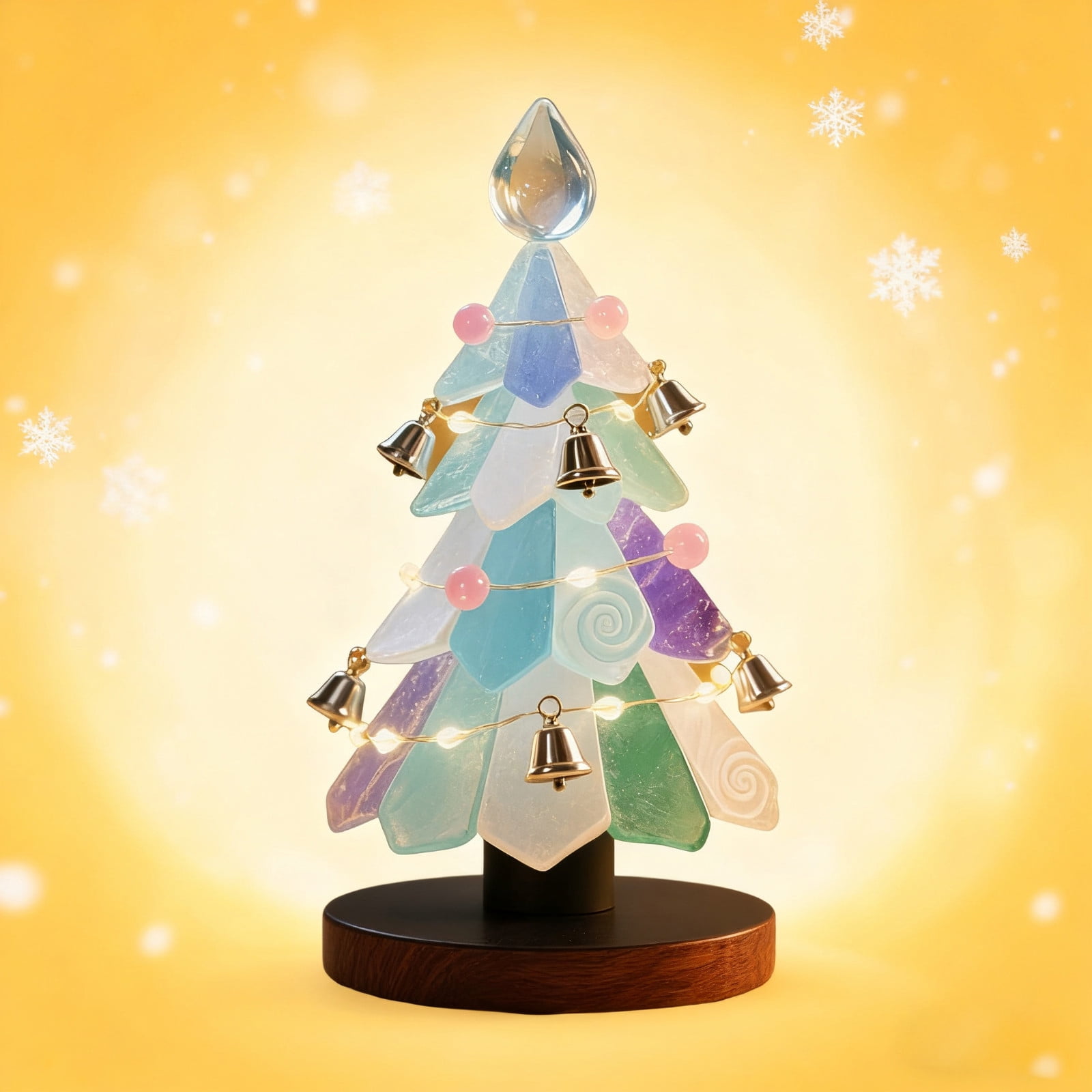 Sea Glass Christmas Tree Table Top Little Christmas Tree, Christmas ...