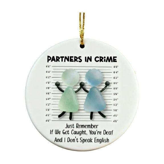 EDHITNR Heart-Shaped Sea Glass Friendship Ornament, Handmade Sea Glass ...