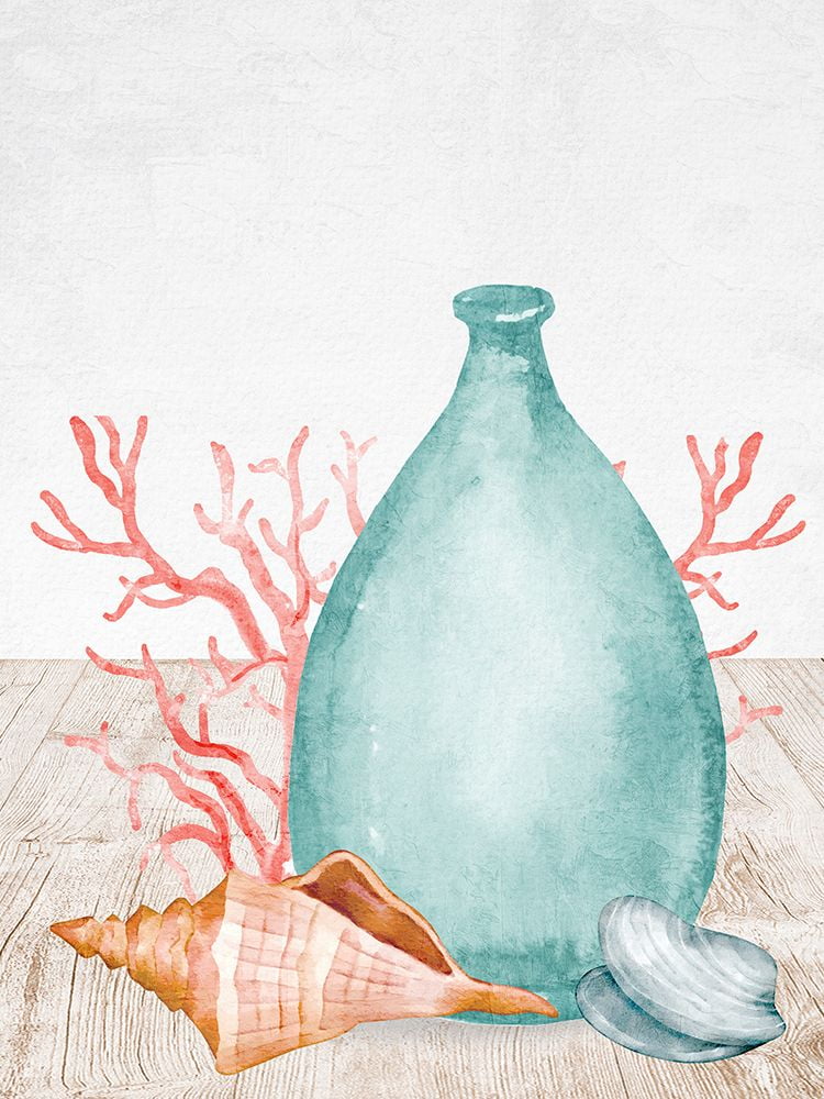 Sea Glass Shells 2 Poster Print - Kimberly Allen (18 x 24) - Walmart.com