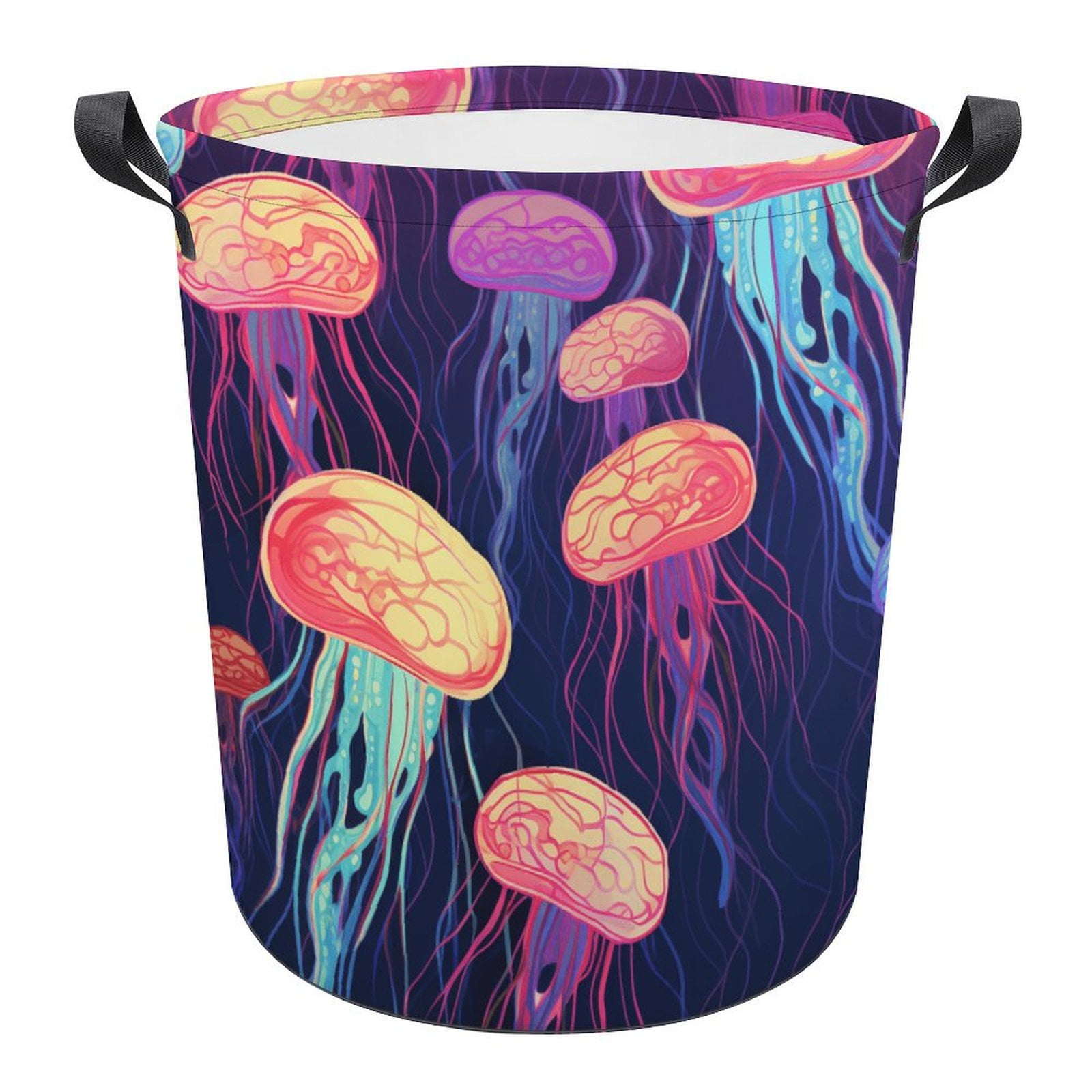 Sea Glowing Jellyfish Laundry Basket Storage Basket Controller Clothes ...