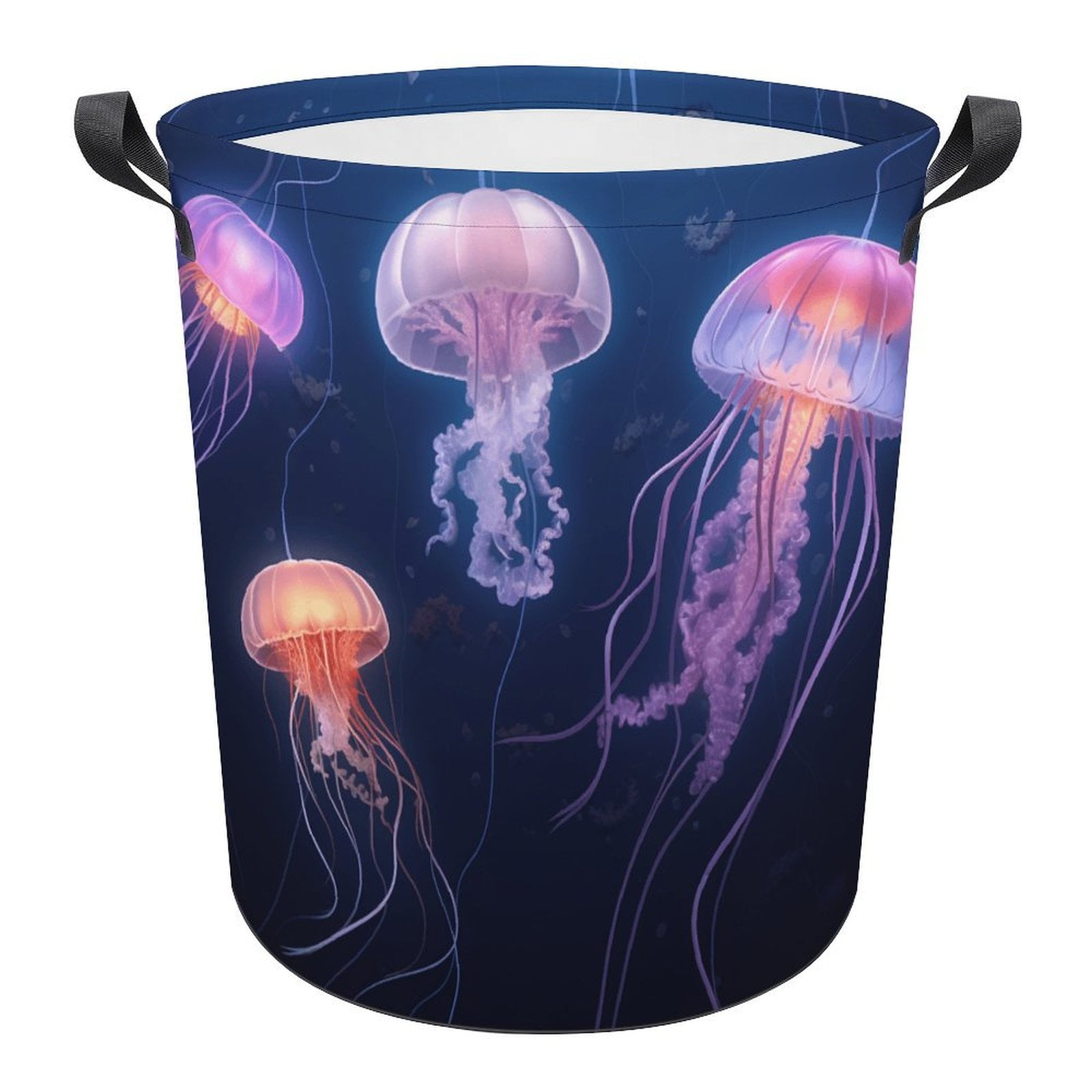 Sea Glowing Jellyfish Laundry Basket Storage Basket Controller Clothes ...