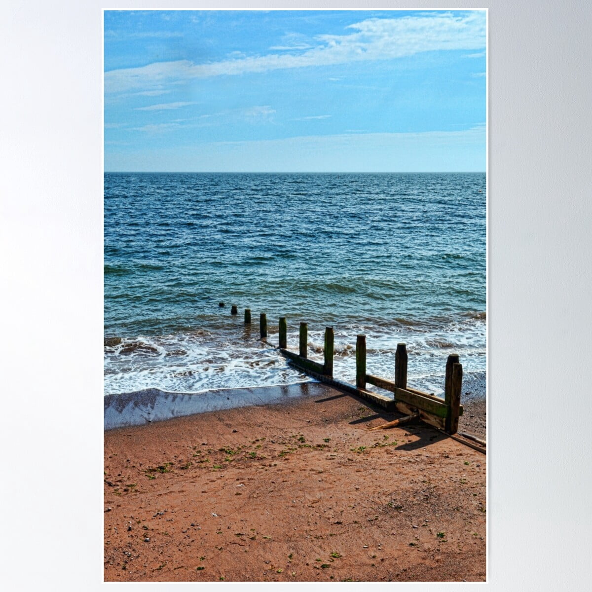 Sea Groyne Poster Wall Art, Modern Wall Decor For Living Room Bedroom ...