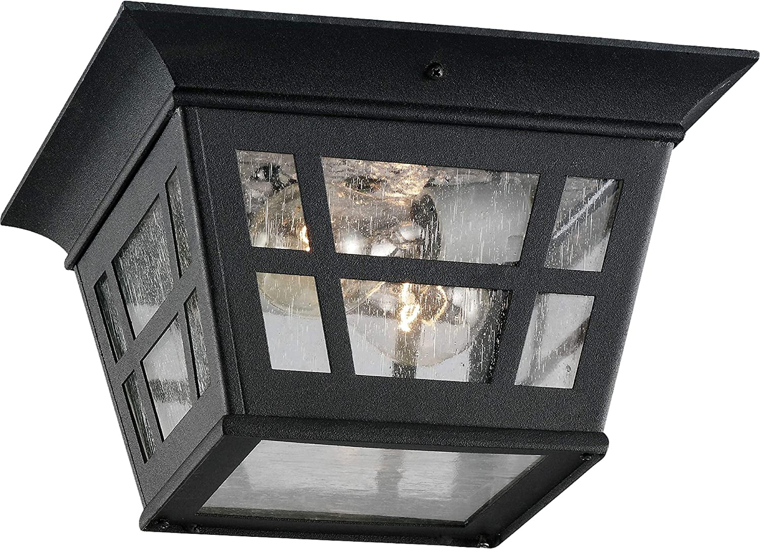 Sea Gull Lighting 78131-12 Herrington Two - Light Outdoor Ceiling Flush Mount Outside Fixture ...