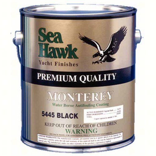 Seahawk Sea Hawk 5445GL Monterey Black, Water-Based Bottom Paint, Low ...