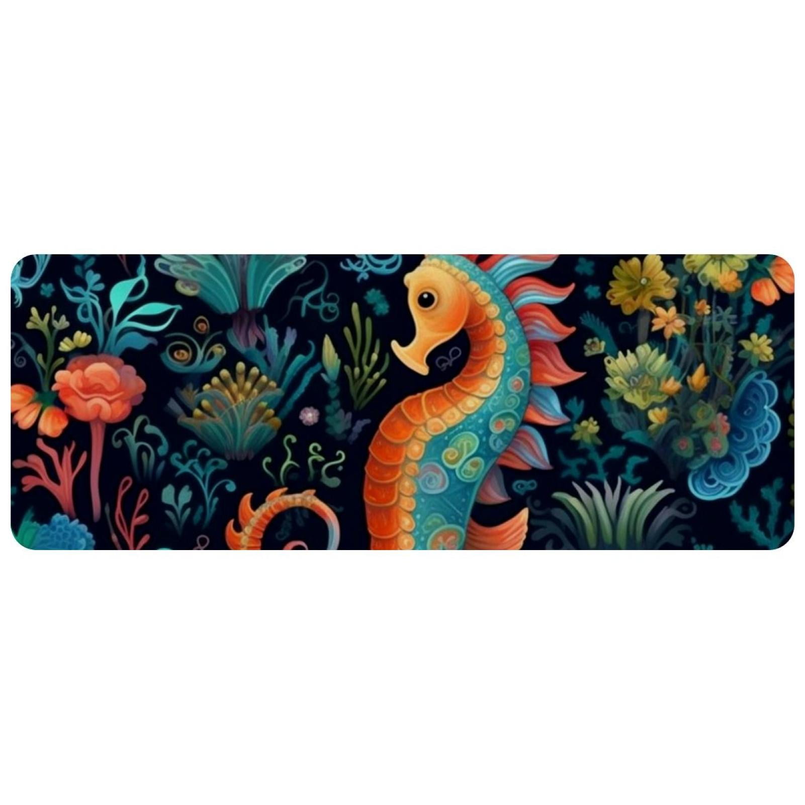 Sea Horse Computer Mouse Pad,Rubber Mouse Mat for Gaming, Office ...