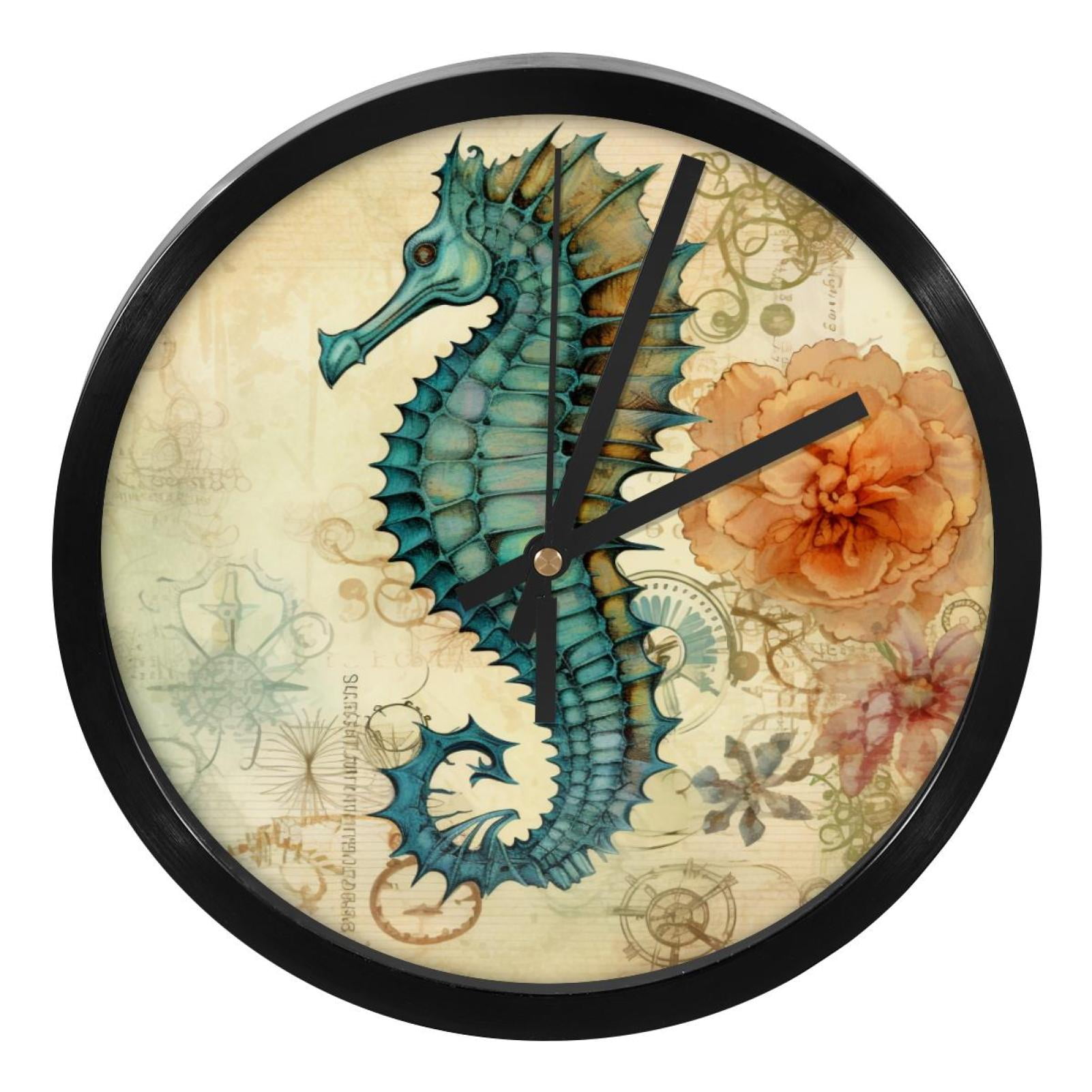 Sea Horse Mother's Day Wall Clock - Precise Quartz Movement and Stylish ...