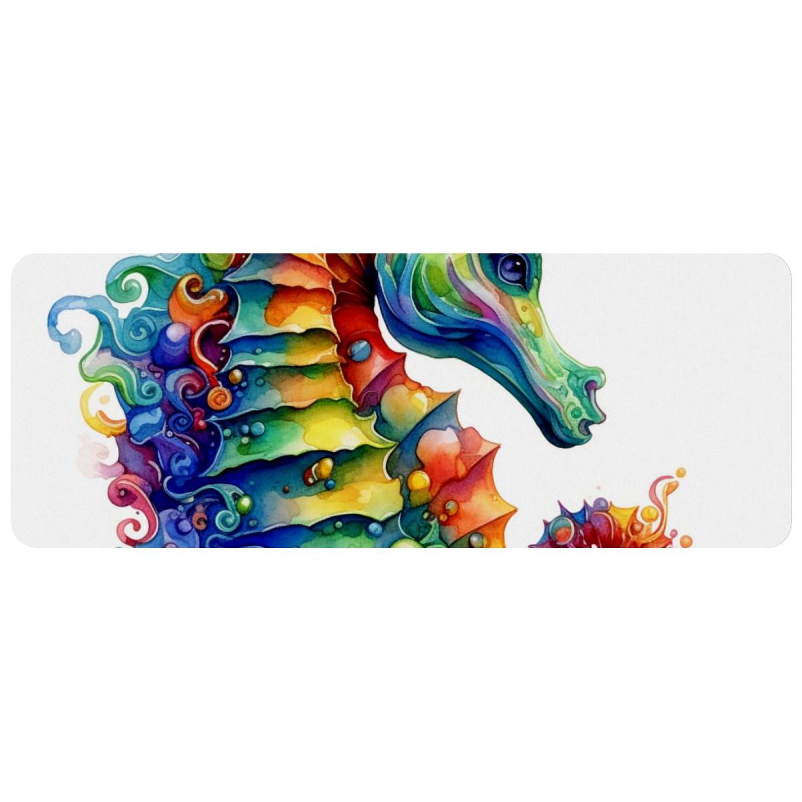 Sea Horse Mouse Pad, Personality Design Rubber Base for Office Decor ...