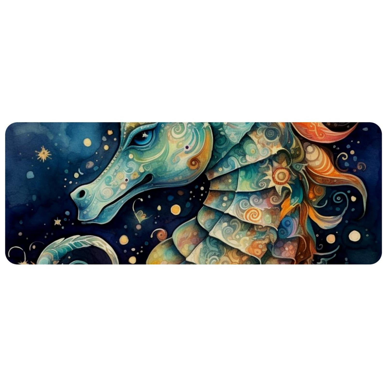 Sea Horse Mouse Pad, Personality Design Rubber Base for Office Decor ...