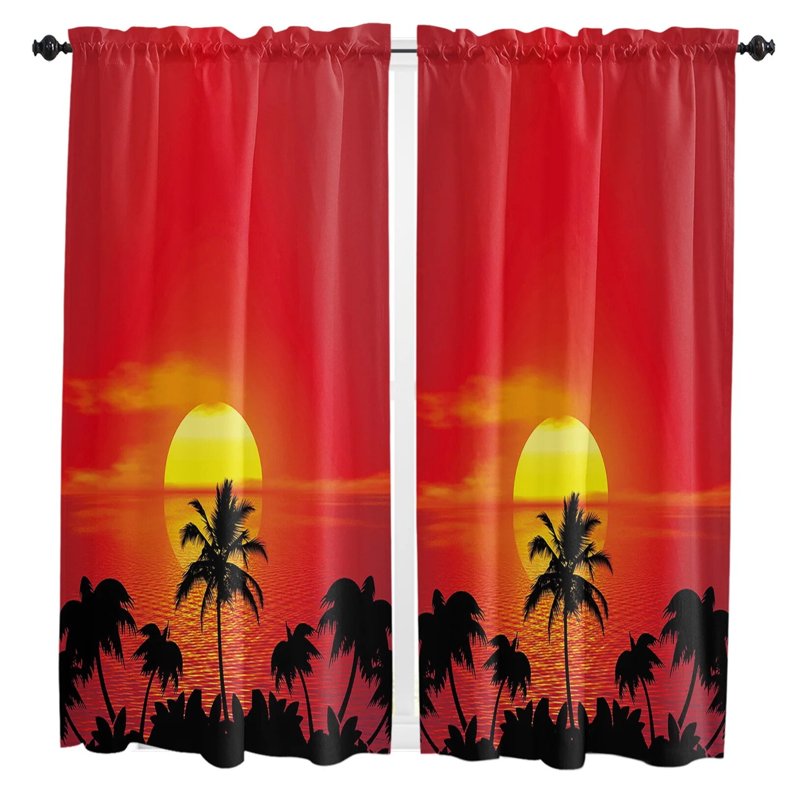 Sea House Terrace Curtains For Living Room Kitchen Curtain Bedroom ...