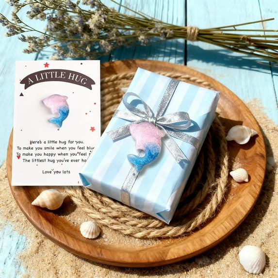 Sea-Inspired Blessing Pocket Card | Cute Ocean Animal Theme | Sparkling ...