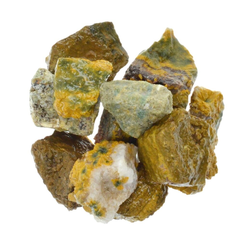 Sea Jasper - Rough Rocks for Tumbling - Dispelling Fear and Anxiety ...
