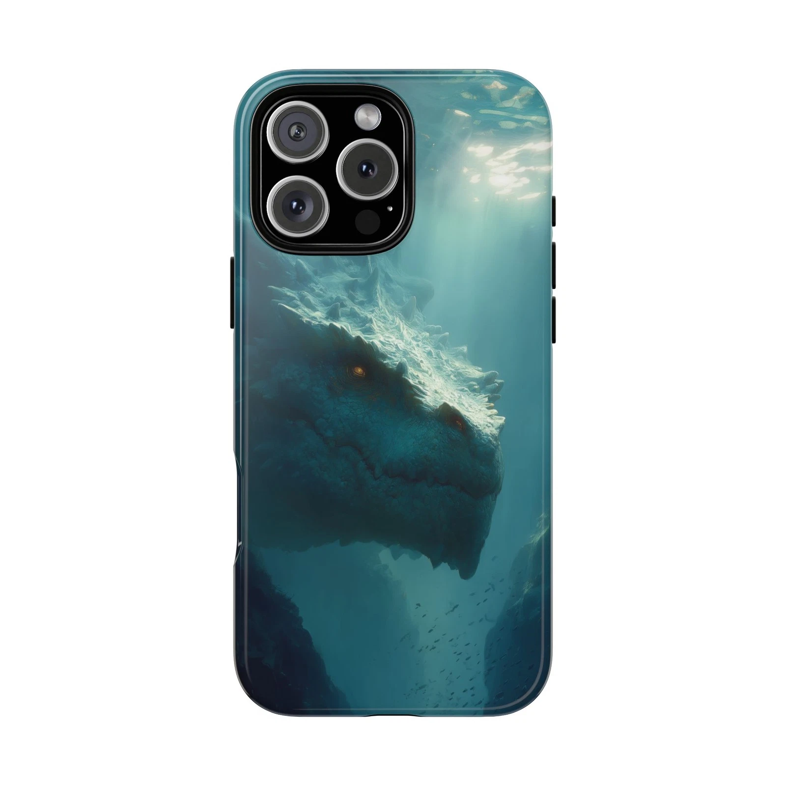 Sea Leviathan Dragon Deep Ocean Mythic Creature Design with iPhone 17 ...