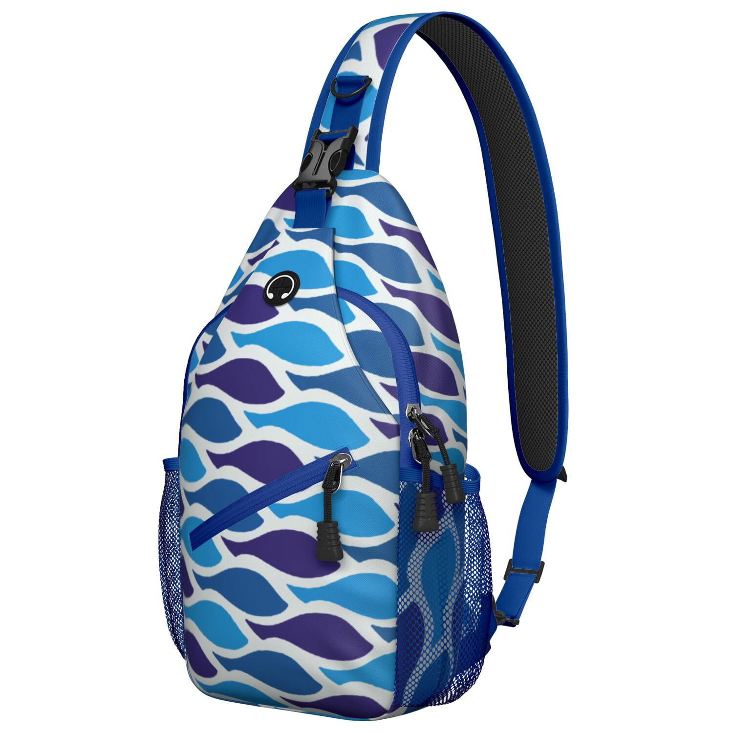 Sea Life Adventure Sling - Waterproof Hiking Backpack with Fish Pattern ...