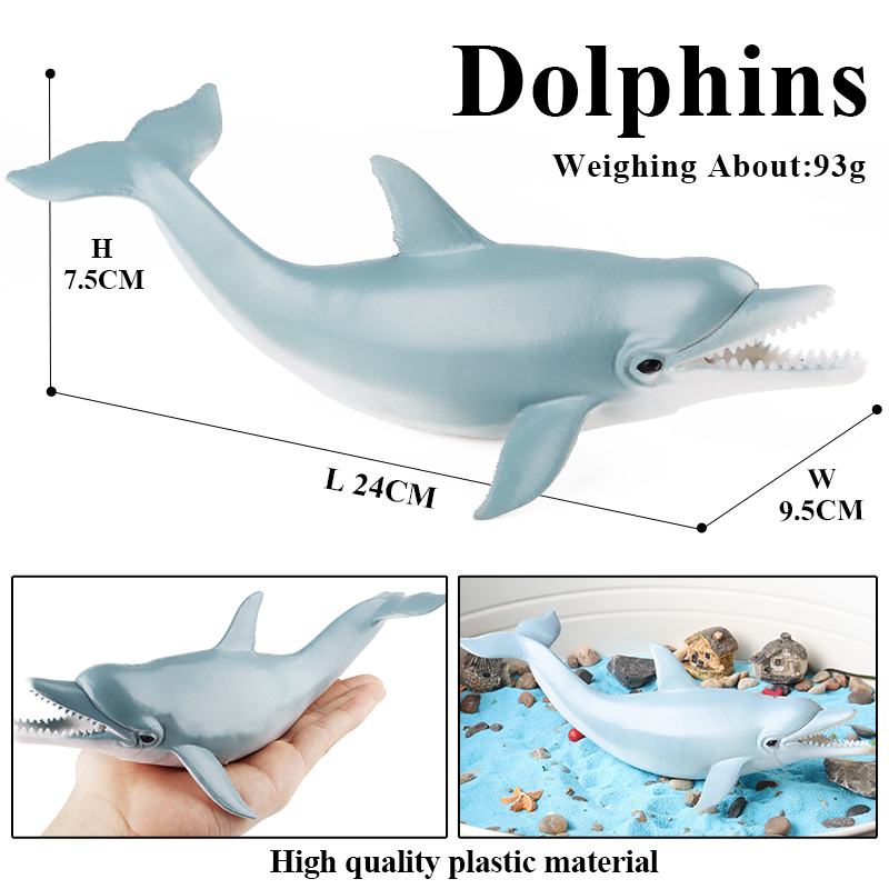 Sea Life Blue Whale Shark Megalodon Dolphin Action Figure Aquarium ...