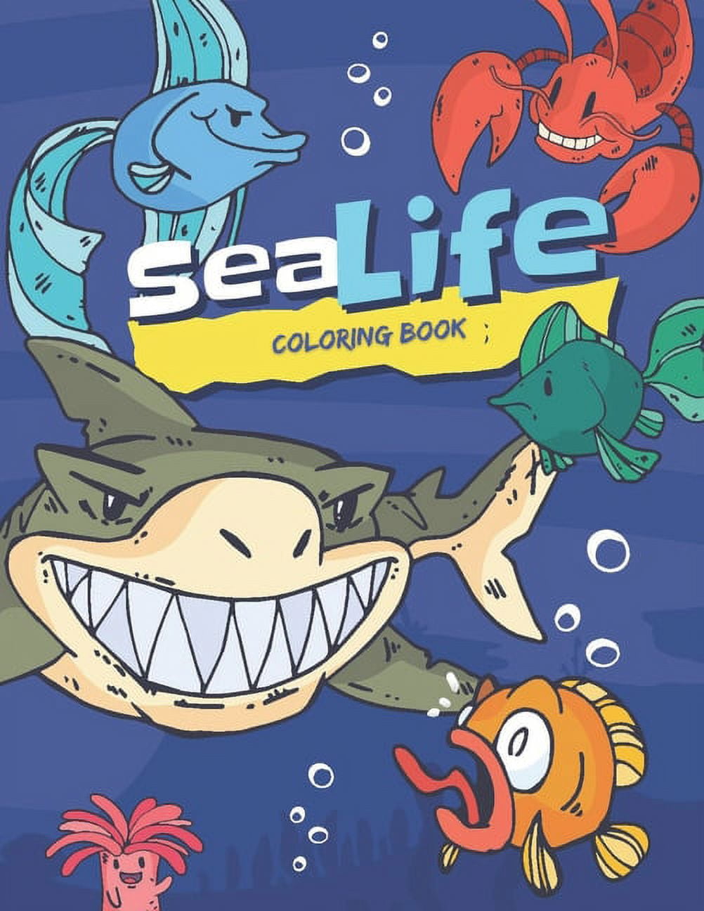 Sea Life Coloring Book : A Coloring Book featuring Over 70 Diverse ...