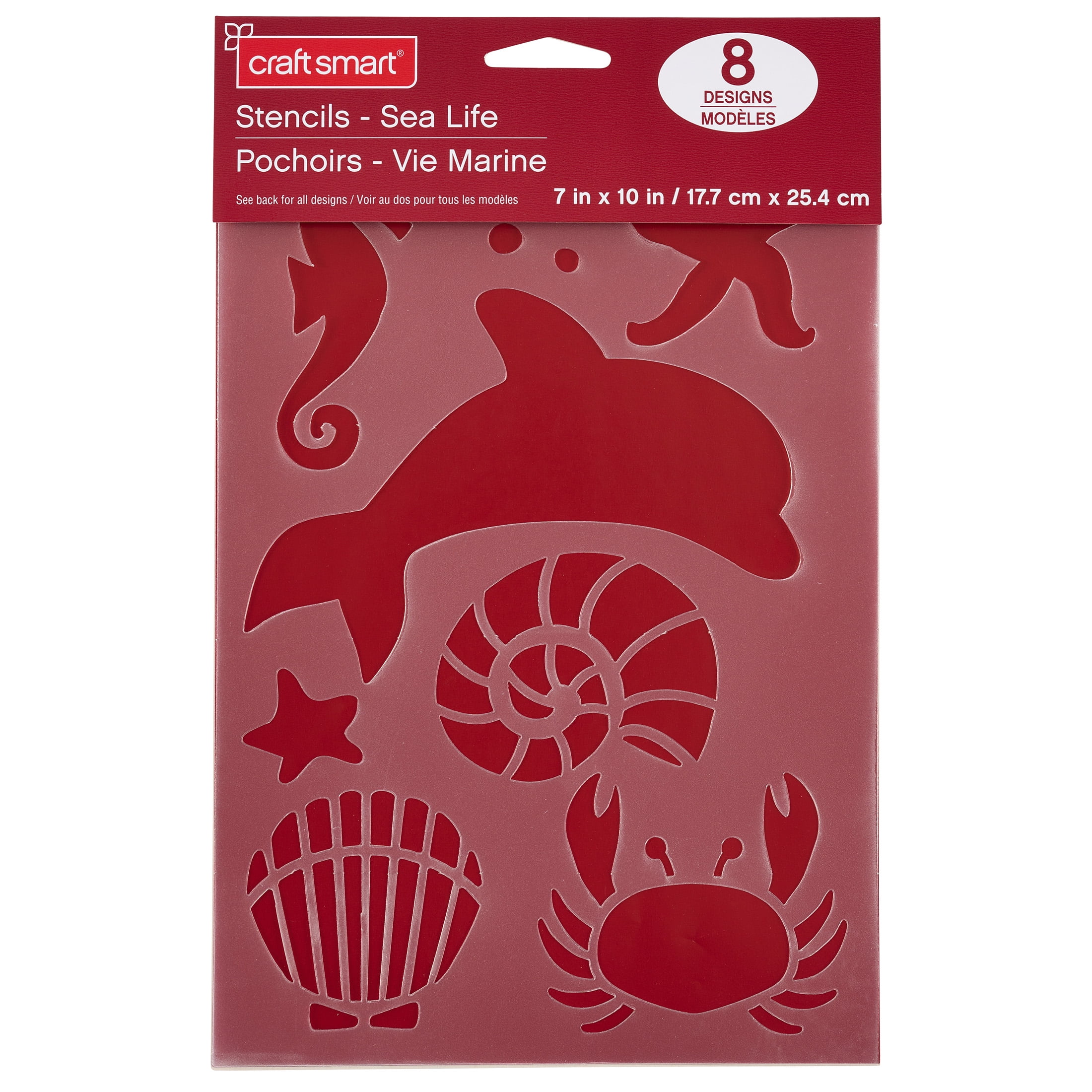 Sea Life Stencils by Craft Smart® - 7" x 10" - Walmart.com