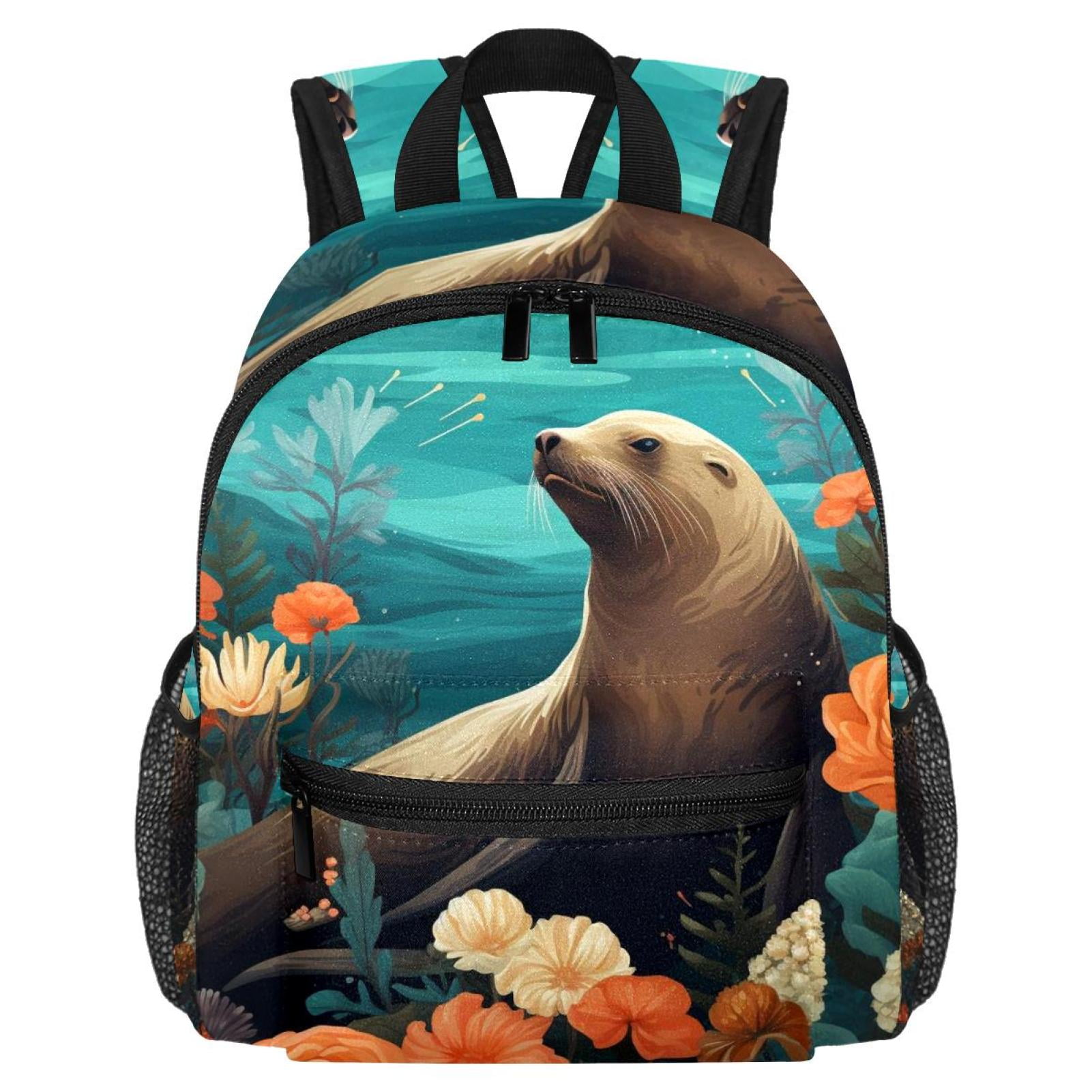 Sea Lion Cute Bag Diaper Backpack Baby Cushion Backpack Backpack for ...