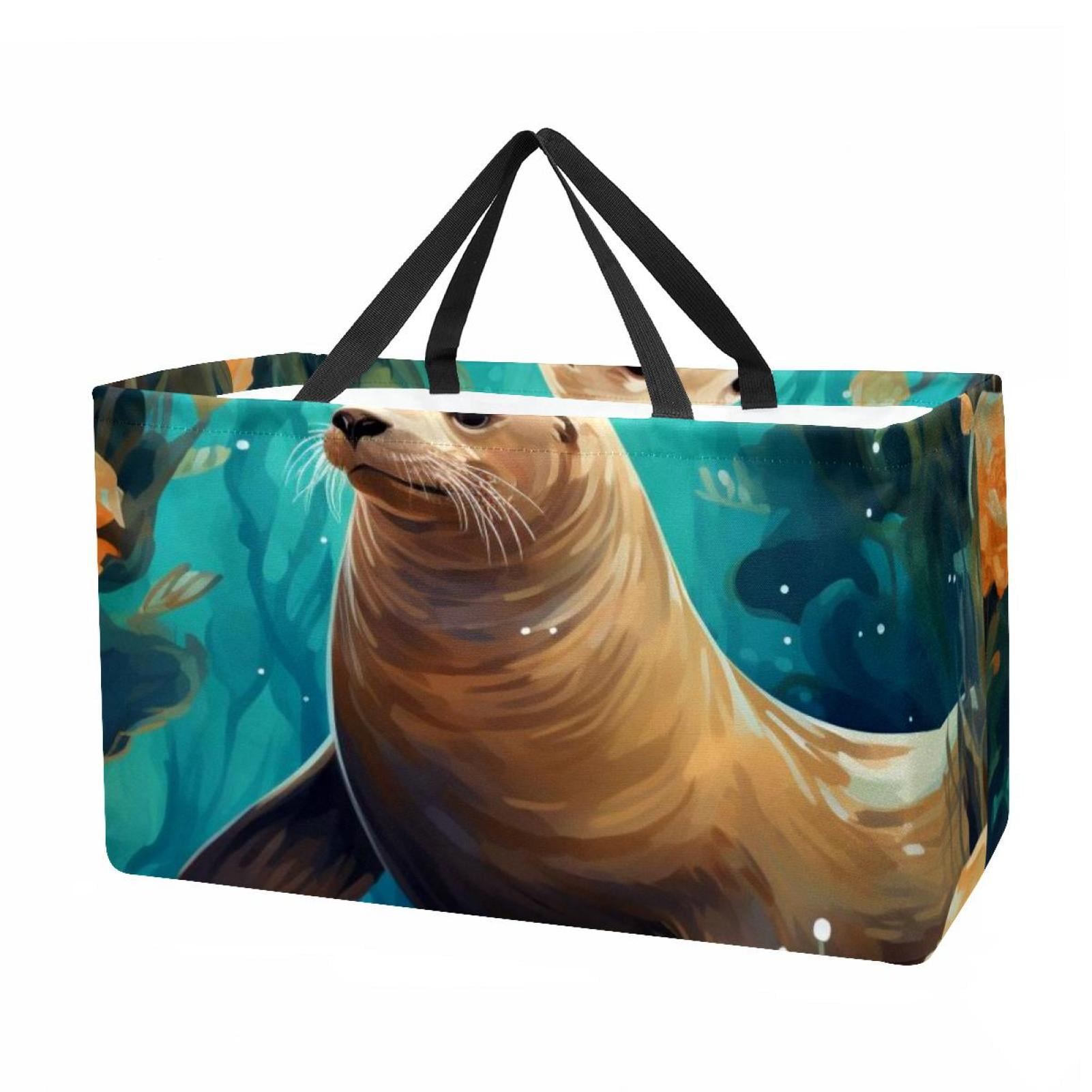 Sea Lion Large Capacity Reinforced Oxford Cloth Storage Bin - Reusable ...